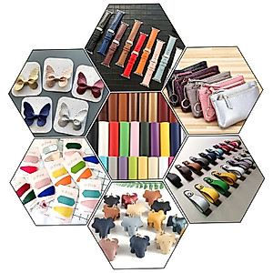 CDY Solid PU Synthetic Faux Leather Sheets 30pcs/Set 8.2" x 6"Soft Leather Fabric Sheets Suitable for Making Bows, Leather Earrings, Hair Accessories DIY Projects (30 Colors)