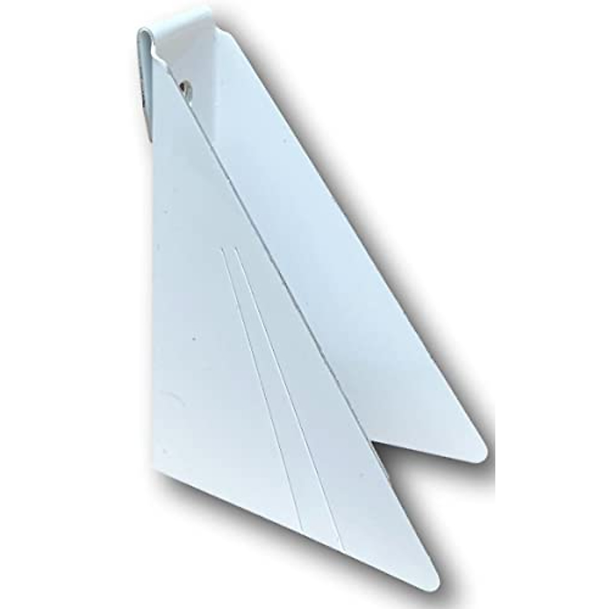 (10 Pack) K-TEC White Aluminum Steep Gutter Wedges for 5 Inch K-Style Gutters- Use to Level Your Gutters When Fascia is at an Angle for 6/12 Through 10/12 Roof Pitch.