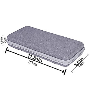 co2CREA Hard Travel Case Replacement for RK Royal KLUDGE RK61 / RK61 Pro/Newmen 60% Wireless Bluetooth Wired 60% Mechanical Gaming Keyboard