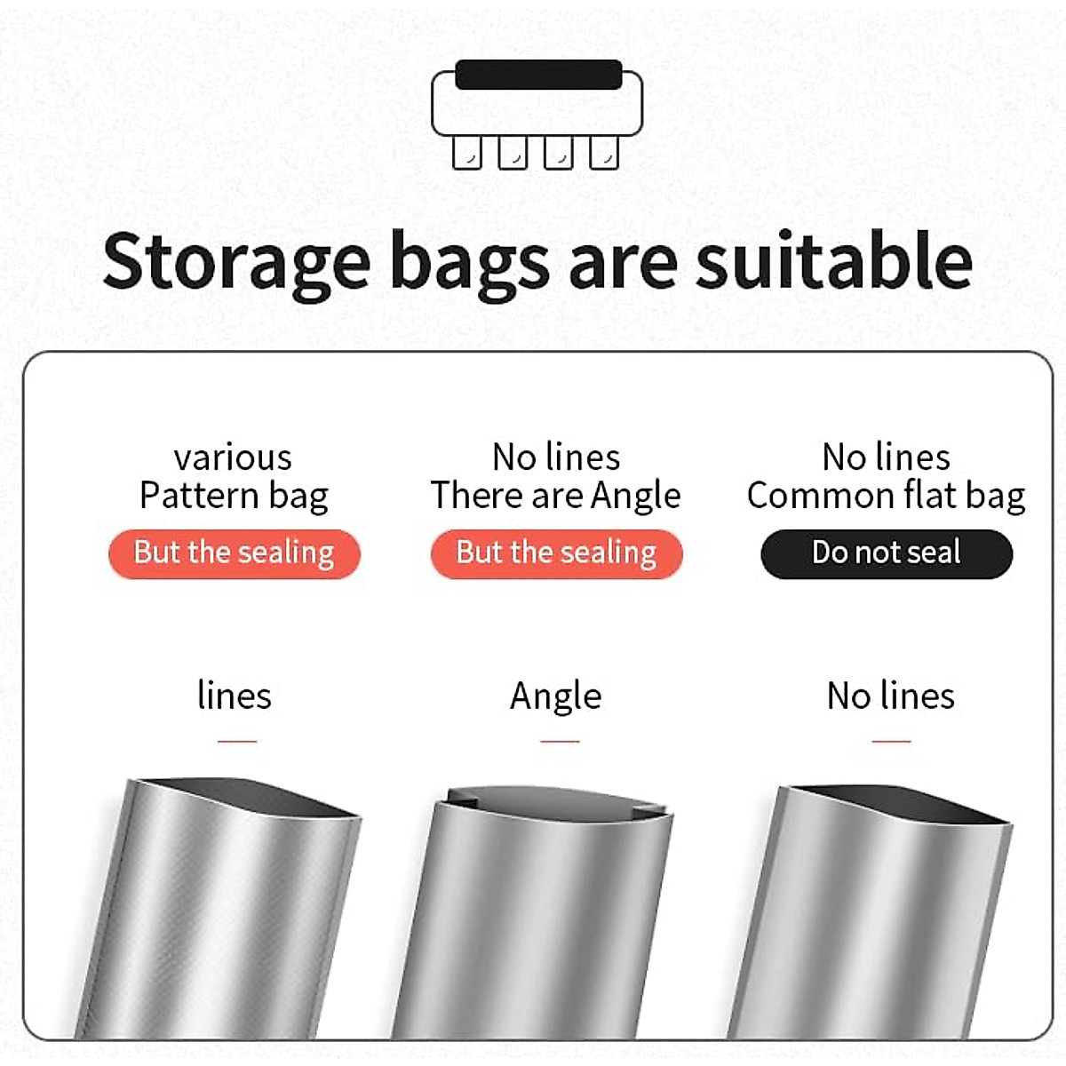 Perfect Part Vacuum Seal Bags - Pack of 50 Precut Vacuum Sealer Bags for Food, Heavy Duty Vacuum Bags for Food Saving Vacuum Sealer Machine, Vacuum Packing Bags for Travel & Food Preservation