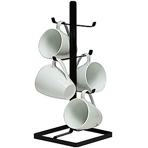 Neat-O Metal Mug Tree Holder Organizer Rack Stand