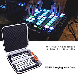 LTGEM EVA Hard Case for Novation Launchpad X Grid Controller- Travel Protective Carrying Storage Bag(Sale Case Only)