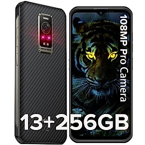 Ulefone Armor 17 Pro Rugged Cell Phone 4G, Helio G99 13+256GB, 108MP Pro Camera, 120Hz Display, 66W Quick Charge, Work with Magnetic Accessories, Android 12 Unlocked Smartphone, 2.4/5G WiFi 6
