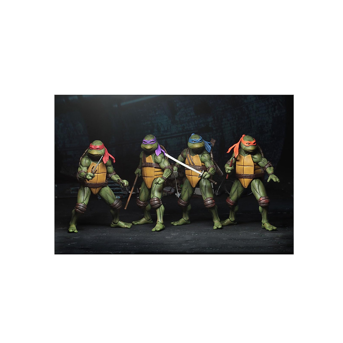 NECA TMNT Donnie Collectible Action Figure - Acrylic Ninja Movie Theme Toy