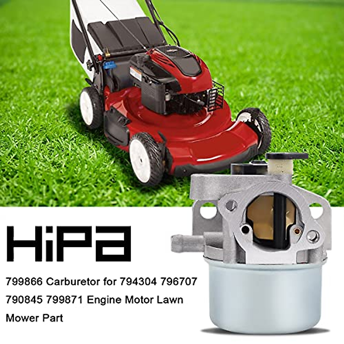 HIPA 799866 Carburetor for Briggs and Stratton 794304 796707 790845 799871 Engine Motor Lawn Mower Toro 190CC Walk Behind Lawn Mower
