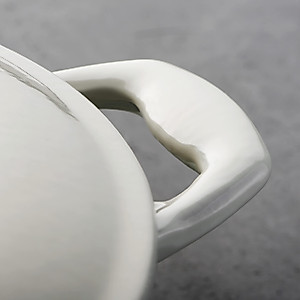 Tramontina Dutch Oven Cast Iron 5.5 Qt Latte with Gold Stainless Steel Knob, 80131/085DS