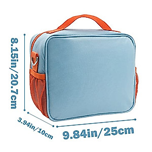 Carrying Case for YOTO Mini Player - Travel Case Compatible with Yoto Mini Audio Music Player, Headphone and Cards, Storage Bag Organizer with Handle and Adjustable Shoulder Strap, Blue (Case Only)