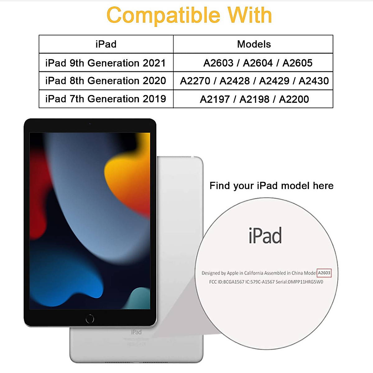 Soke for iPad 10.2 Case with Pencil Holder for iPad 9th Generation 2021/8th Gen 2020/7th Gen 2019-Premium Shockproof Case with Soft TPU Back Cover & Auto Sleep/Wake for iPad 10.2 Inch,Book Black