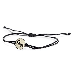Lizard Charm Bracelet - Adjustable Black Cord - Nature's Symbol of Freedom - Unisex Jewelry - Durable, Waterproof & Hypoallergenic - Embrace the Wild Spirit
