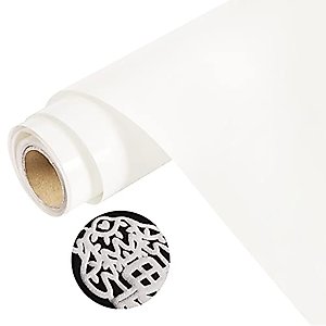 Gatichetta Heat Transfer Vinyl 10"x6ft 3D Puff HTV Heat Press Iron on Vinyl Foaming HTV for T-Shirts, Fabric, DIY Designs, White