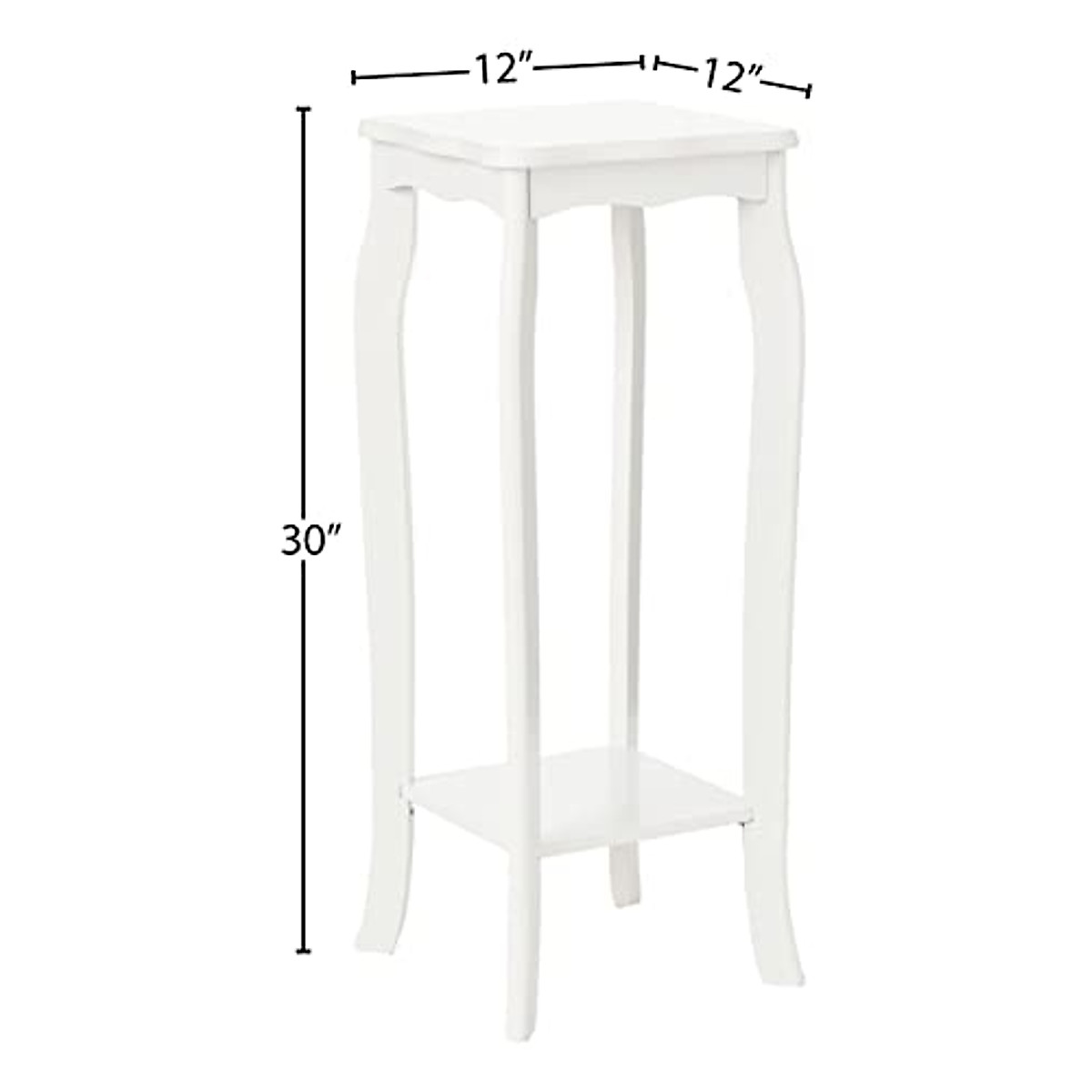 Frenchi Home Furnishing 2 Tier Plant Stand, WHITE