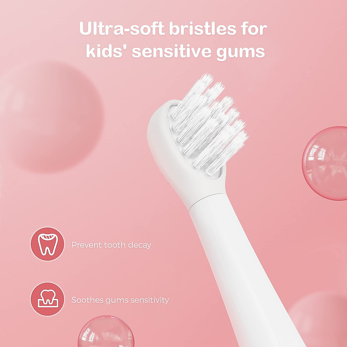 arpha X3 Kid’s Toothbrush Head Replacement, German Pedex Bristles Brush Head, Age 1+