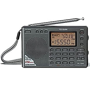 TECSUN PL-380 DSP FM Stereo. MW. SW. LW. World Band PLL Radio Receiver, LCD Display, ETM Function Added