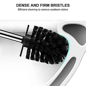 SetSail Toilet Brush, Toilet Bowl Brush and Holder, Compact Size Toilet Brushes for Bathroom with Holder 2 Pack Small Size Toilet Cleaner Scrubber for Bathroom Deep Cleaning Space Saving for Storage