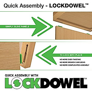 OSP Home Furnishings Jefferson 2-Drawer File Cabinet with Euro-Style Drawer Glides and Lockdowel Fastening System, Vertical, Espresso