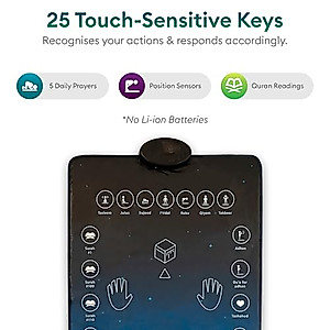 My Salah Mat for Adults - Smart Interactive Prayer Mat for Adults & Reverts Learning Surahs, Salah, Duas - Portable Prayer Mat Muslim with 25 Touch Sensitive Keys, Cushioned Prayer Mat, & Speaker