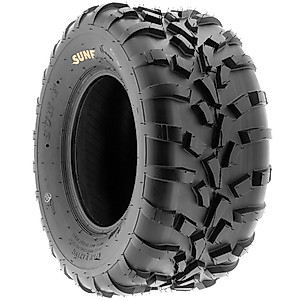 SunF 25x11-12 (25x11x12) ATV/UTV Off-Road Tire, 6PR, Directional Knobby Tread | A010
