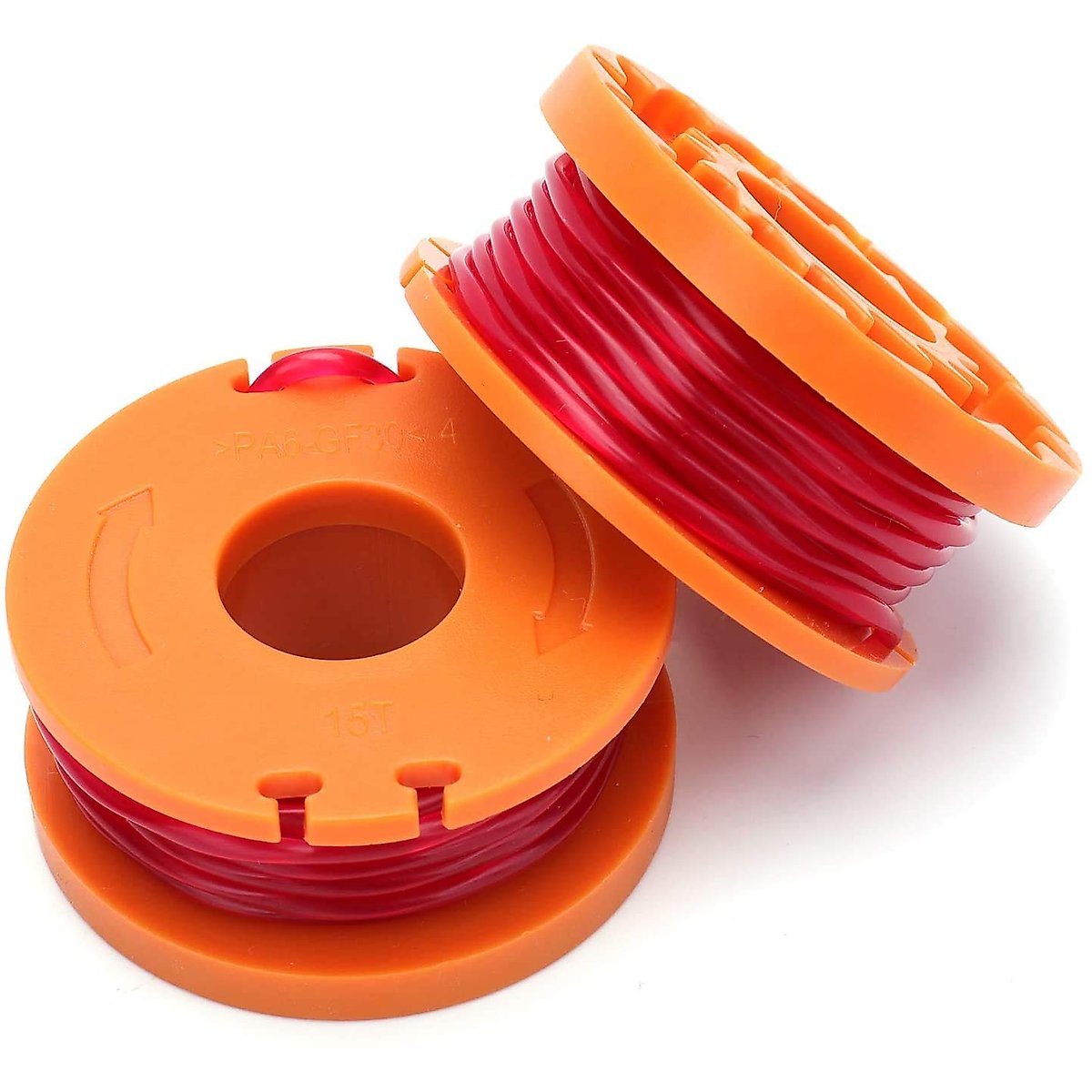 WA0010 String Trimmer Spool Line for Worx , Edger Spool Compatible with Worx trimmer spools Weed Eater String, 0.065 inch 10ft Autofeed Replacement spool Line for WA0010 Electric Weed Whacker Eater