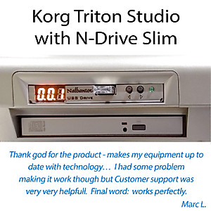 Floppy Disk USB Emulator Nalbantov N-Drive Slim for Korg Triton Studio Version ONLY (different emulator available for Classic,Pro, ProX, Rack versions)