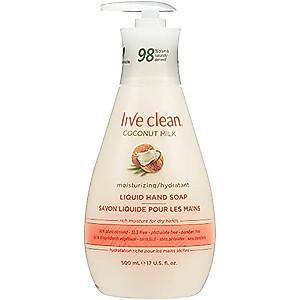 Live Clean Liquid Hand Soap, Coconut Milk, 17 Oz ( Packaging May Vary )