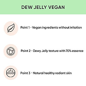 AMUSE Dew Jelly Vegan Cushion Foundation Glow Dewy Finish Clean Beauty Dry and Sensitive Skin Eco-Friendly 1.5 CLEAR