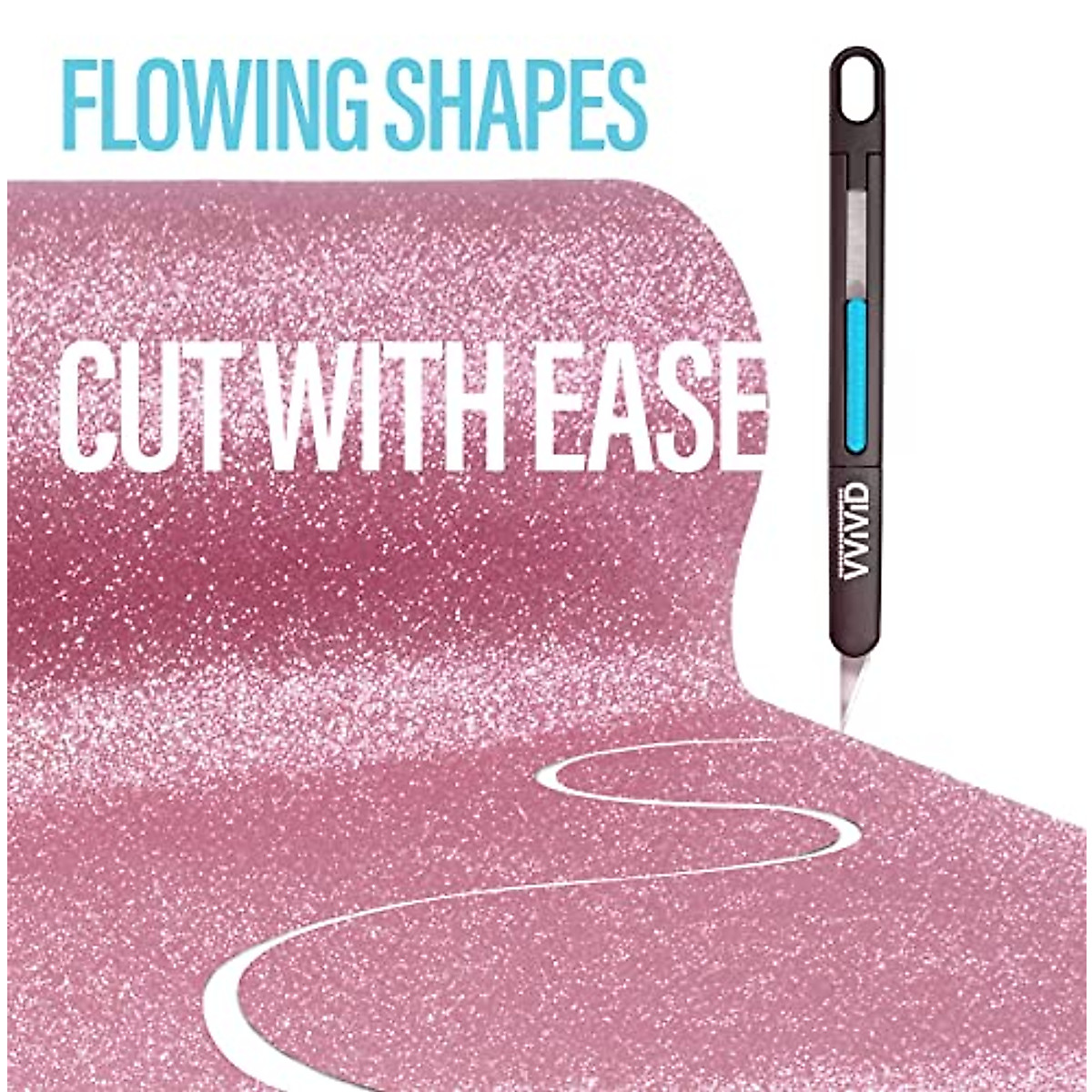 VViViD Precision Gliding Craft Hobby Knife, Retractable, Safety locking, 5 Replacement Blades