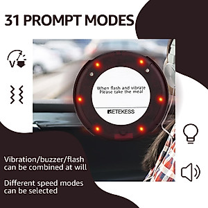 Retekess TD163 Pager System,Restaurant Buzzers Long Range,Set Vibration,Dual Charging Base,20 Coaster Pagers for Hospital,Kitchen,Medical Office,Nursery