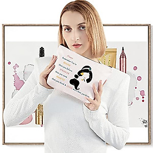 LEVLO Jasmine Princess Cosmetic Make Up Bag Jasmine Fans Gift You Are Braver Stronger Smarter Than You Think Jasmine Zipper Pouch Bag (Jasmine Bag)