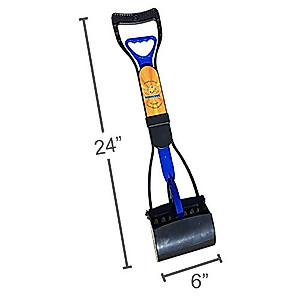 Bodhi Dog Complete Poo Pack | 24" Pooper Scooper, Poop Bags, and Pet Dog Waste Bag Holder | Perfect for Small, Medium, Large, XL Pets - Great for Grass and Gravel