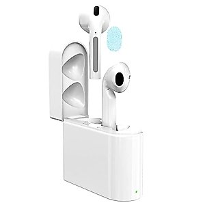 True Wireless Earbuds, Utotrip IPX5 Waterproof Bluetooth 5.0 Wireless Headphones with Mic, Type C Fast Charging Case 30H Playtime in-Ear Hi-Fi Stereo Sound TWS Earphones for Sport Work Running (White)