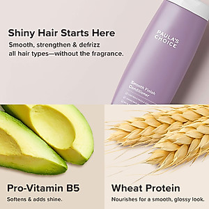 Paula's Choice Smooth Finish Conditioner, Fragrance Free, Safe for Color Treated Hair, 14.5 Ounce