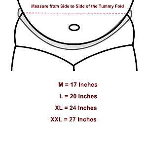 Tummy Liners for Sweat Rash -Brushed Cotton on Both Sides- Plus Size Under Belly Sweat Liners Belly Pad Belly Band for Skin Rash – 3PCS (XX-Large)