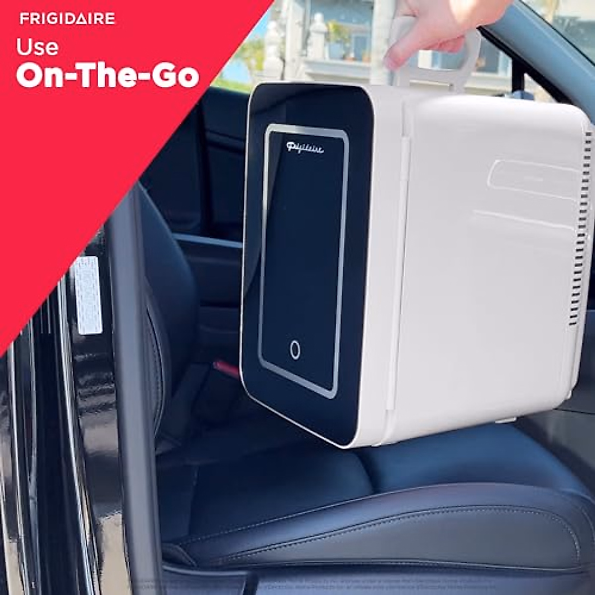 FRIGIDAIRE EFMIS170-WHITE EFMIS170, Skincare Mini Fridge, 10L Capacity, Includes Home Plug & 12V Car Charger, Chills 15 Cans, 2022 version, WHITE, No Size