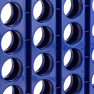 Amazon basics Giant BPA-Free 4-In-A-Row Premium Plastic Game Set with Carrying Bag, Great for Gifting, Blue, Yellow, Red, Green