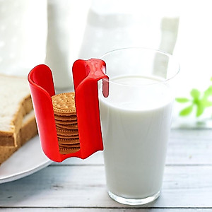 1 Pc Cookie Holder, Creative cookie Container Storage, reusable plaastic cup side Cookie organizer, easy to install 10 cookie rack, Creative Hung Container with Two Secure Side dishwashing for Candies