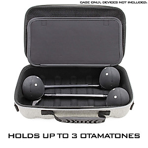 CASEMATIX Travel Case Compatible with up to 3 Otamatone Regular or Neo Instruments - Travel Case with Shoulder Strap and Accessory Storage for Batteries and Other Accessories, Case Only