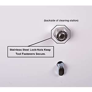 5S Housekeeping Shadow Board Broom Station RED (with Broom Kit)