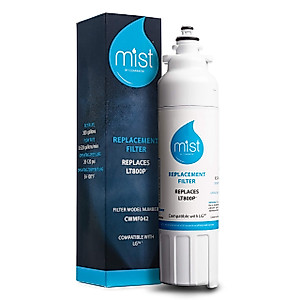 MIST LT800P Water Filter Replacement for LG, Refrigerator Water Filter compatible with ADQ736134, LG ADQ736134, Kenmore 9490, 46-9490, 469490, ADQ73613402, LG LMXS30776S, LG LSXS26366S(1 Pack)