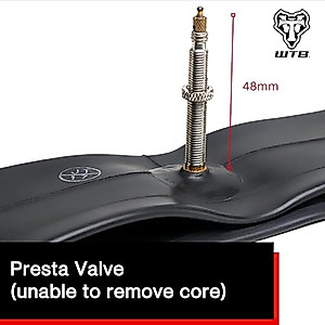WTB Presta 27.5 Mountain Bike Tube | 27.5 x 1.75-2.1 48mm Valve | Mountain Bike Inner Tube for 27.5 Bikes, Durable While Lightweight