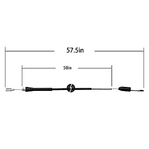 HAKATOP 54510-VG4-C01 Clutch Drive Cable for Genuine Honda HRR216 HRT216