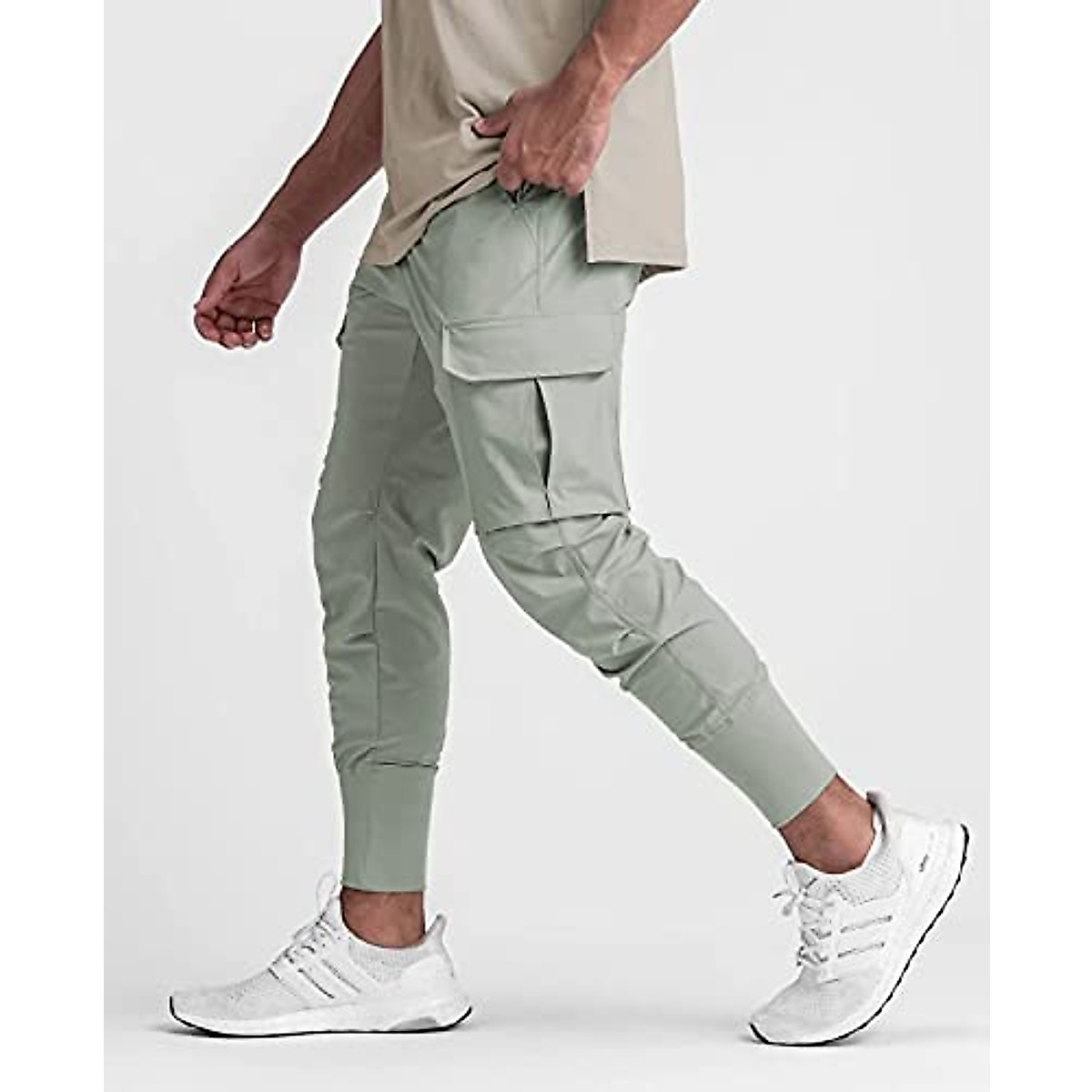 Surenow Mens Running Jogger Pants Workout Athletic Sweatpants Lightweight Thin Quick Dry Tapered Hiking Pants Sports Pants