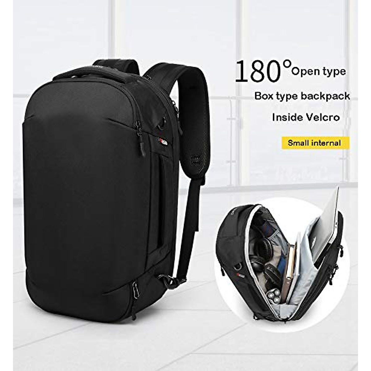 Deumy Water-proof Business Laptop Backpack,4 in1 Multi-Functional Travel Rucksack