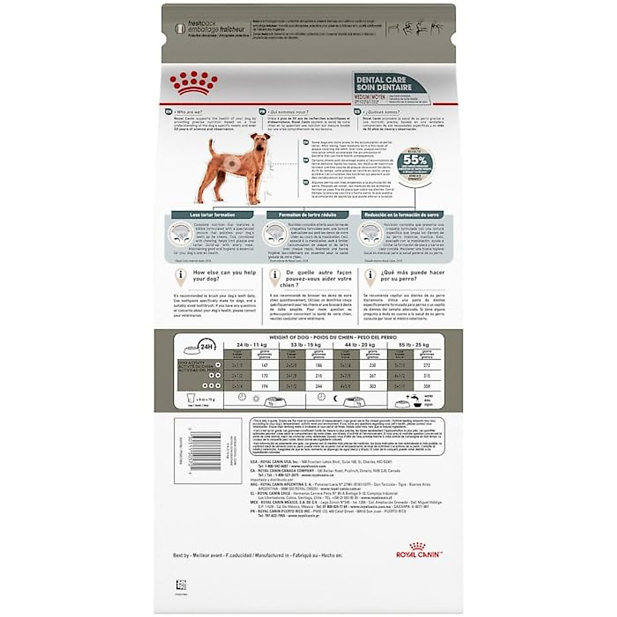 Royal Canin Medium Dog Dental Care Dry Dog Food, 28 lb bag