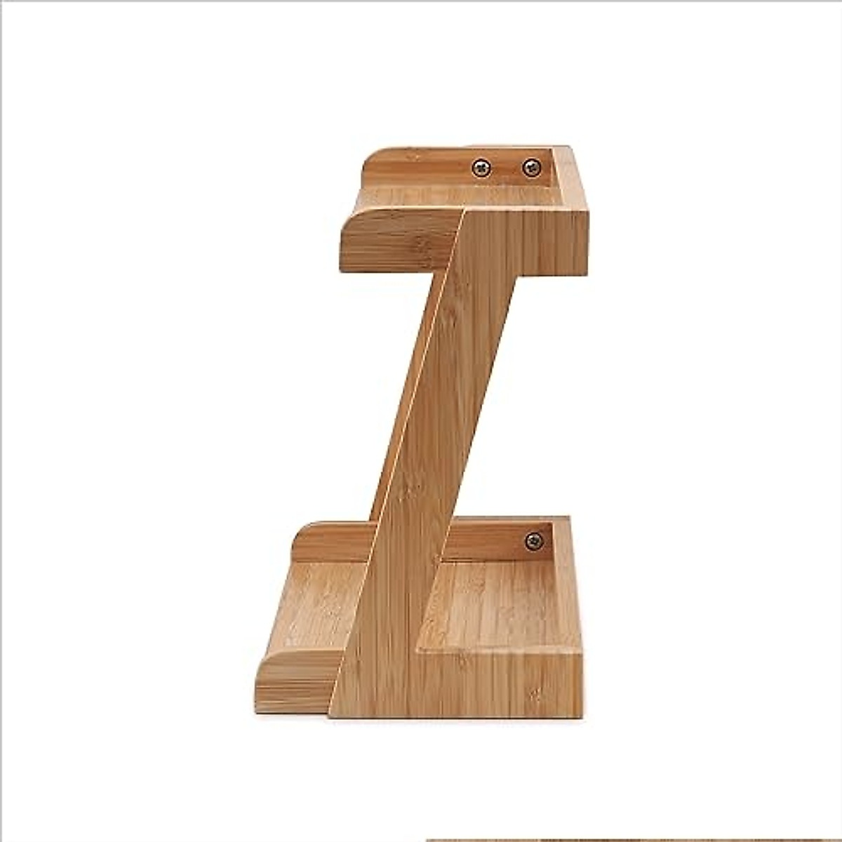 2 Tier Bathroom Organizer Countertop, Bamboo Wooden Bathroom Counter Organizer, 2 Tier Bamboo Tray, Kitchen Counter Organizer