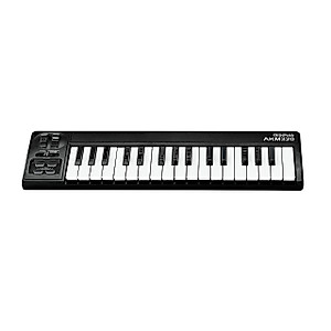 MIDIPLUS AKM320 USB MIDI Keyboard Controller, Black, 32-key