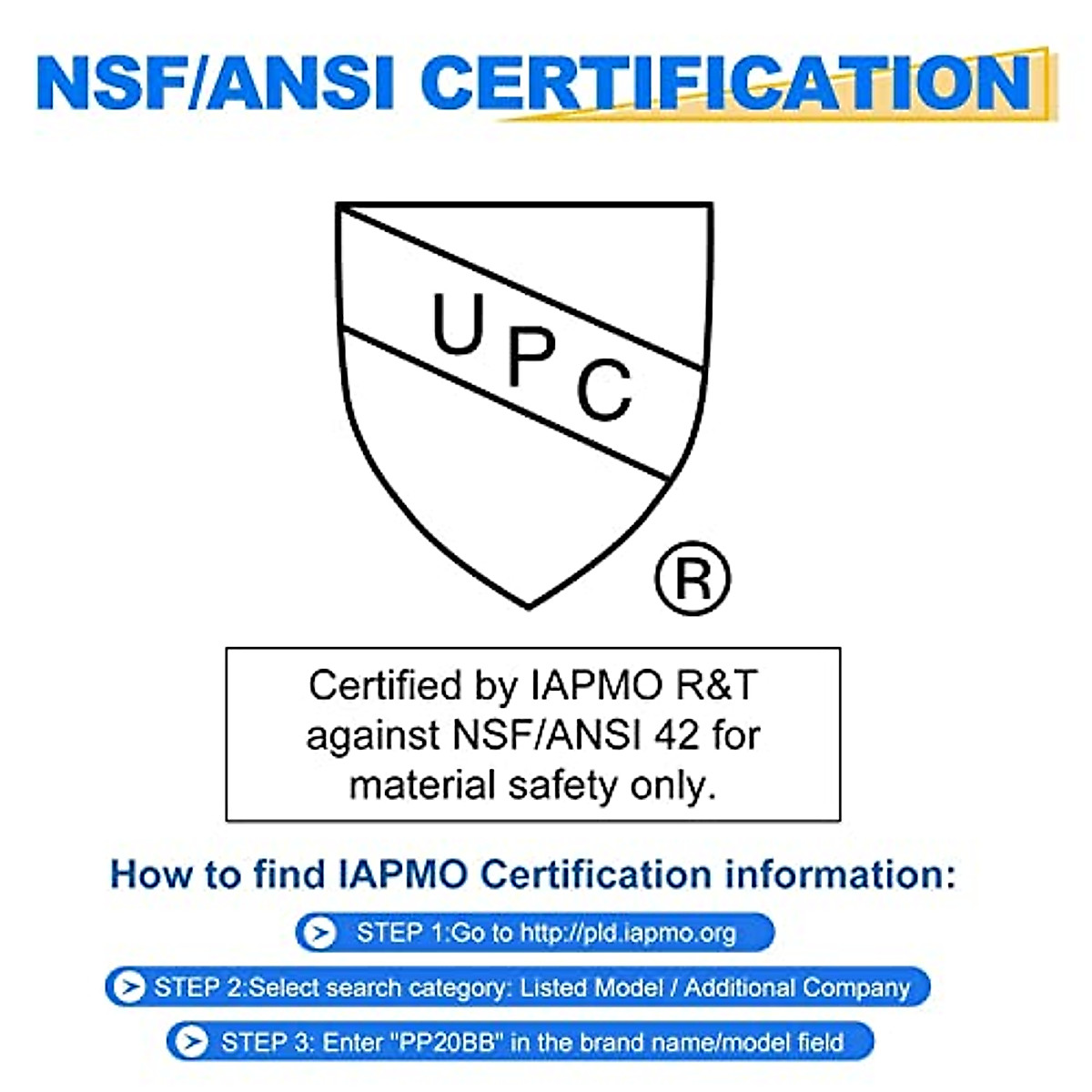 GOLDEN ICEPURE 5 Micron 4.5" x 20" Whole House Sediment Water Filter Compatible for 155358-43, FP25B, P5-20, FPMB5-20, CB-45-2005, SDC-45-2005, AP810-2 2PACK