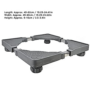 plplaaoo Adjustable Fridge Stand,Dryer Stand,Universal Base Mini Fridge Stand,Refrigerator Stand,Washing Machine Floor Stand,for Washing Machine,Refrigerator,Dryer
