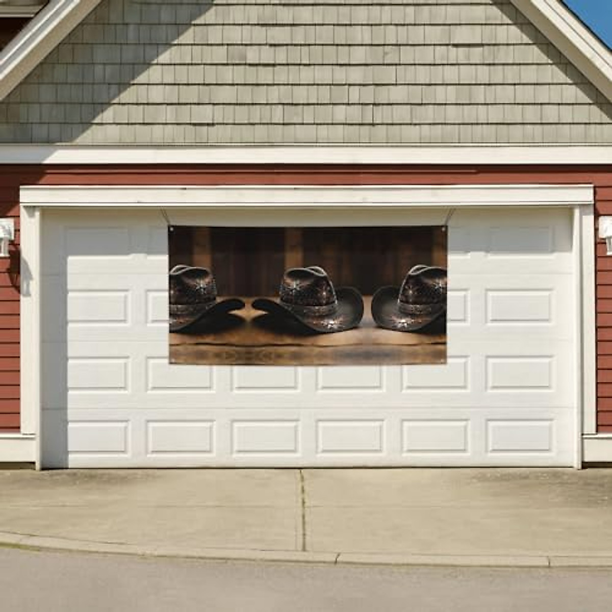 Banners and Signs for Outdoor 35x71 Backdrop for Birthday Party Business Graduation Wedding Event,American West Rodeo Hat