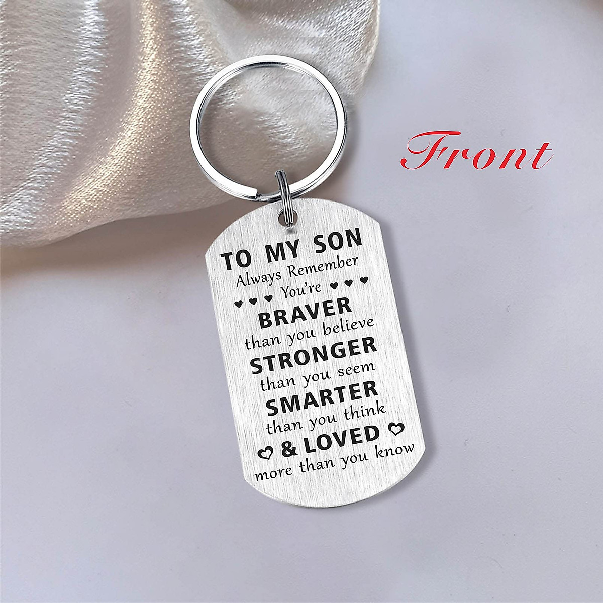 LGQDYMZ Son 30th Birthday Gifts from Mom Dad - Son Happy 30 Birthday Gifts - Son 30 Years Old Birthday Engraved Keychain Gifts