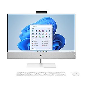 HP Pavilion 27 All-in-One Desktop 1TB SSD 32GB RAM Win 11 PRO (Intel Core 13th Generation i9-13900K Processor - 3.00GHz Turbo Boost to 5.80GHz, 1 TB SSD, 32 GB RAM, 27-inch FullHD) PC Computer